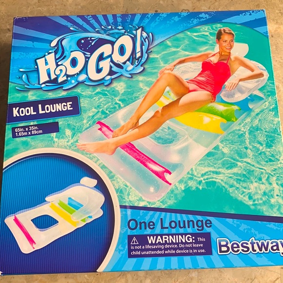 H2O GO! | Other | New Inflatable Lounge Chair With Arm Rests For Max ...